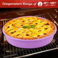 Two pieces of 9-inch silicone round cake molds, non-stick and easy to ...