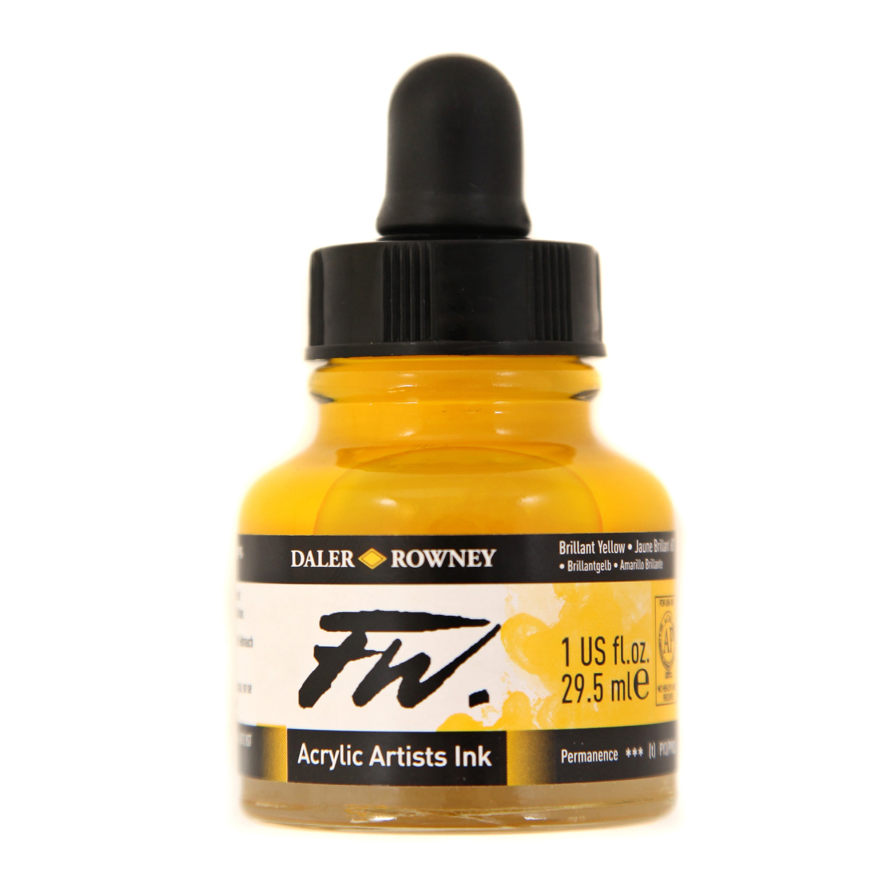 Daler-Rowney FW Acrylic Artists Ink, 1 oz. Dropper-Top Bottle ...