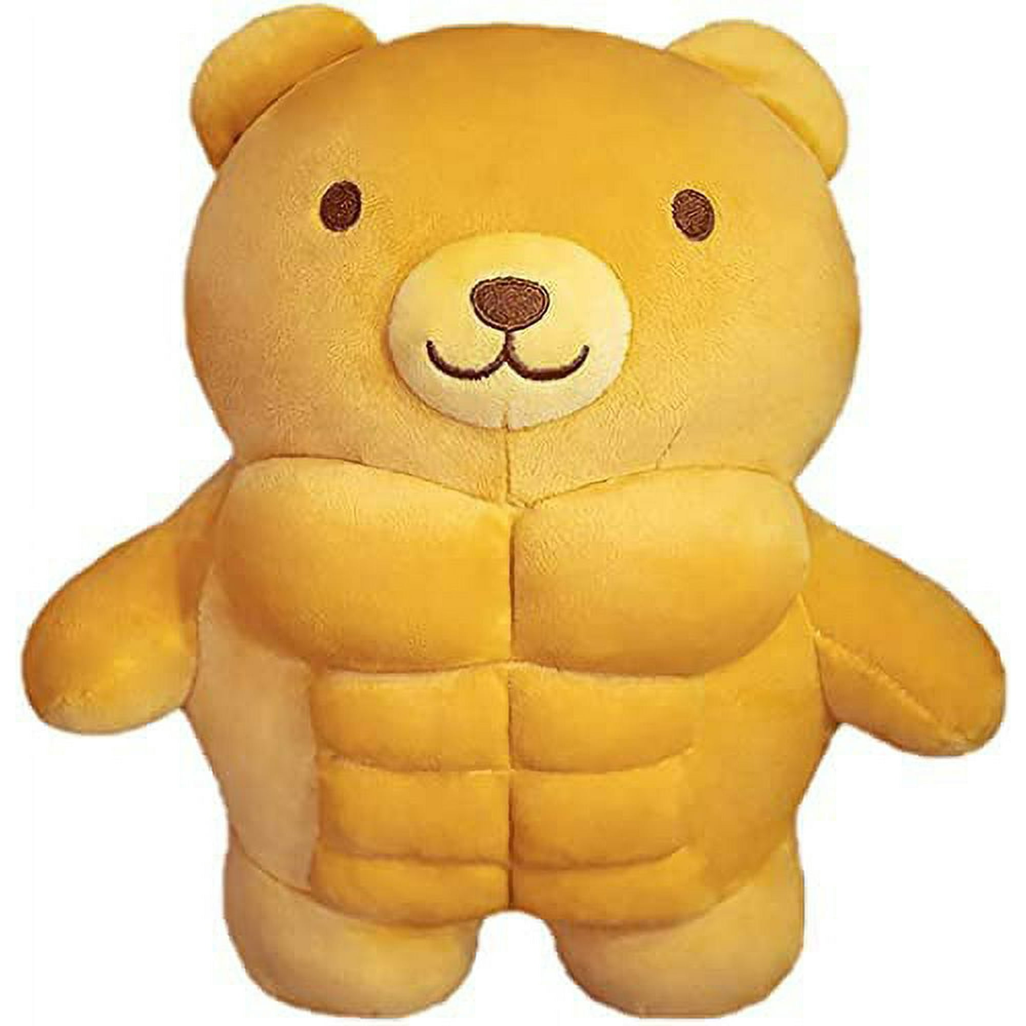 Cartoon Muscle Bear Pillow Plush Teddy Bear Large Doll Funny Gift Bear 27.5 inch bear Cute Gift
