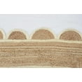 KLAVATE Natural Jute Hand Braided Scalloped Area Rug - Walmart.com