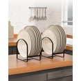 4 Pack Kitchen Plate Holder Organizer for Cabinet Space Saver Dinner ...