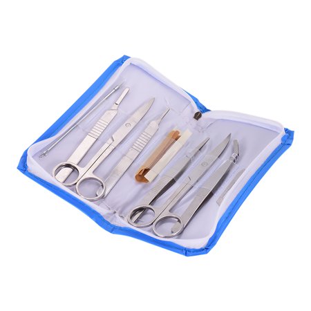 Amdohai 7 Pcs Anatomy Biology Lab Dissection Kit Tools with 2 Scalpel ...