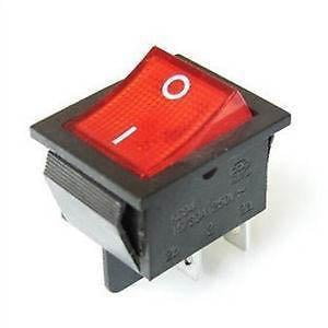 R210-1C5L-BR1-NWC-RED - ROCKER SWITCH LIT 2P1T 16A ON- OFF 250VAC QT ...