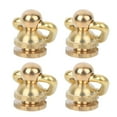 4Pcs D Ring Rivet Studs Screw Metal Round Head Chicago Stud Screw 360 ...
