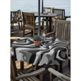 Abstract Distortion Texture Round Outdoor Tablecloth with Umbrella Hole ...