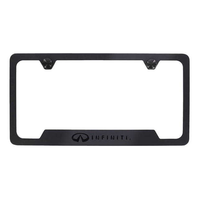 Infiniti License Plate Frame (Matte Black) - Walmart.com