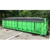 12' x 20', 18oz Vinyl Roll-Off Dumpster Tarp, Waterproof, container ...