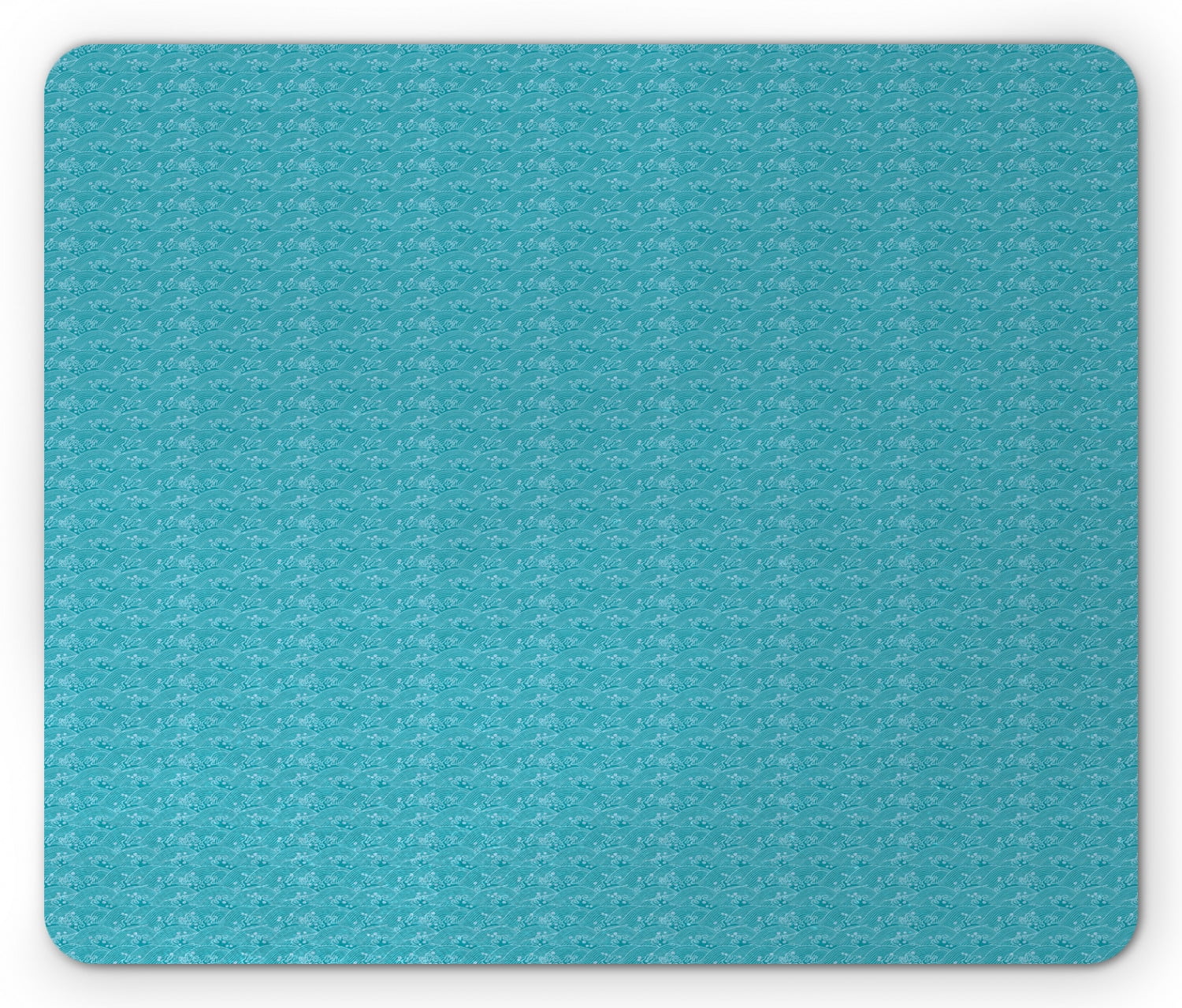 Japanese Wave Mouse Pad, Classic Eastern Inspired Splatters Growth ...