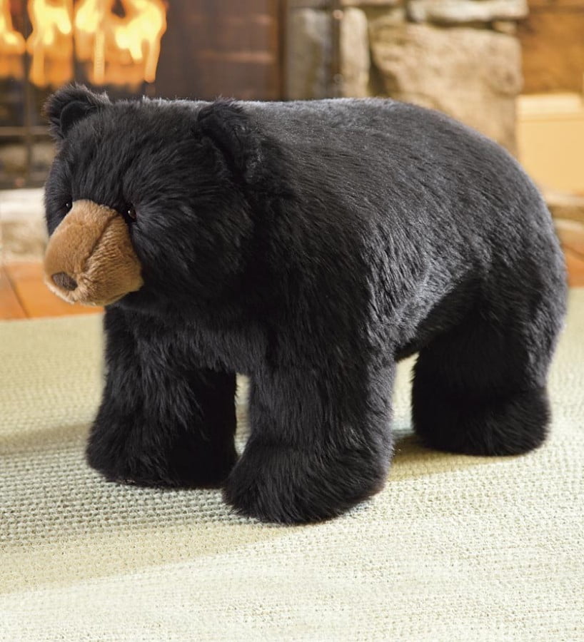 Plow & Hearth Black Bear Footstool - Walmart.com