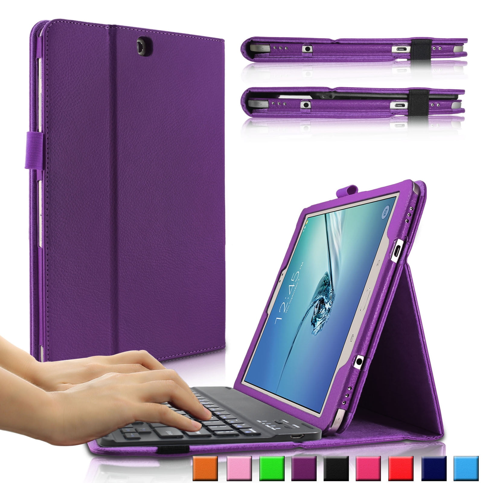 Infiland Folio PU Leather Case Cover with Magnetically Detachable ...