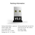 Wifklsiipg Bluetooth 50 Wireless Usb Receiver Adapter Encrypted For Laptops Headsetsblack
