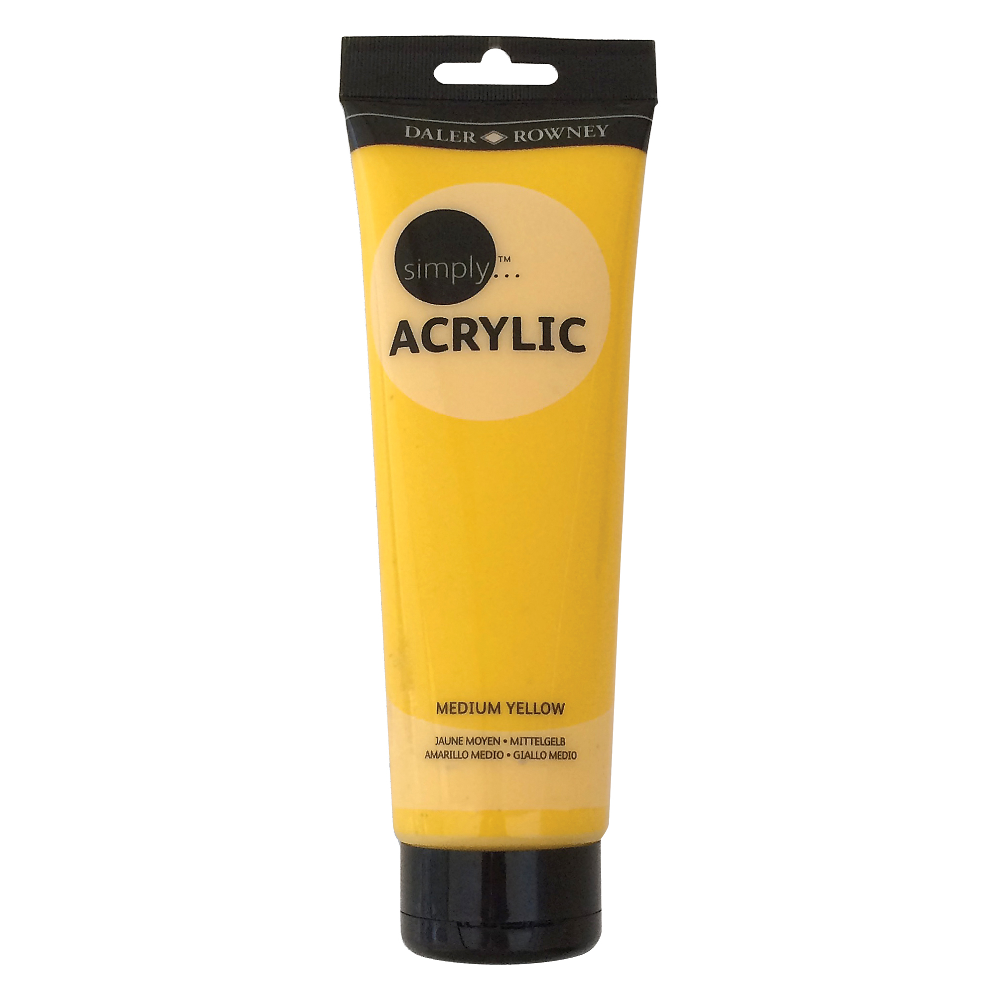 Daler Rowney Simply Medium Yellow Acrylic Paint Tube 250 Ml 8 4 Fl Daler Rowney Simply Medium Yellow Acrylic Paint Tube 250 Ml 8 4 Fl