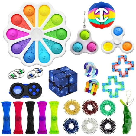 25 PCS Fidget Pack, Fidget Toys Pack with Baby Simple Sensory Toys ...