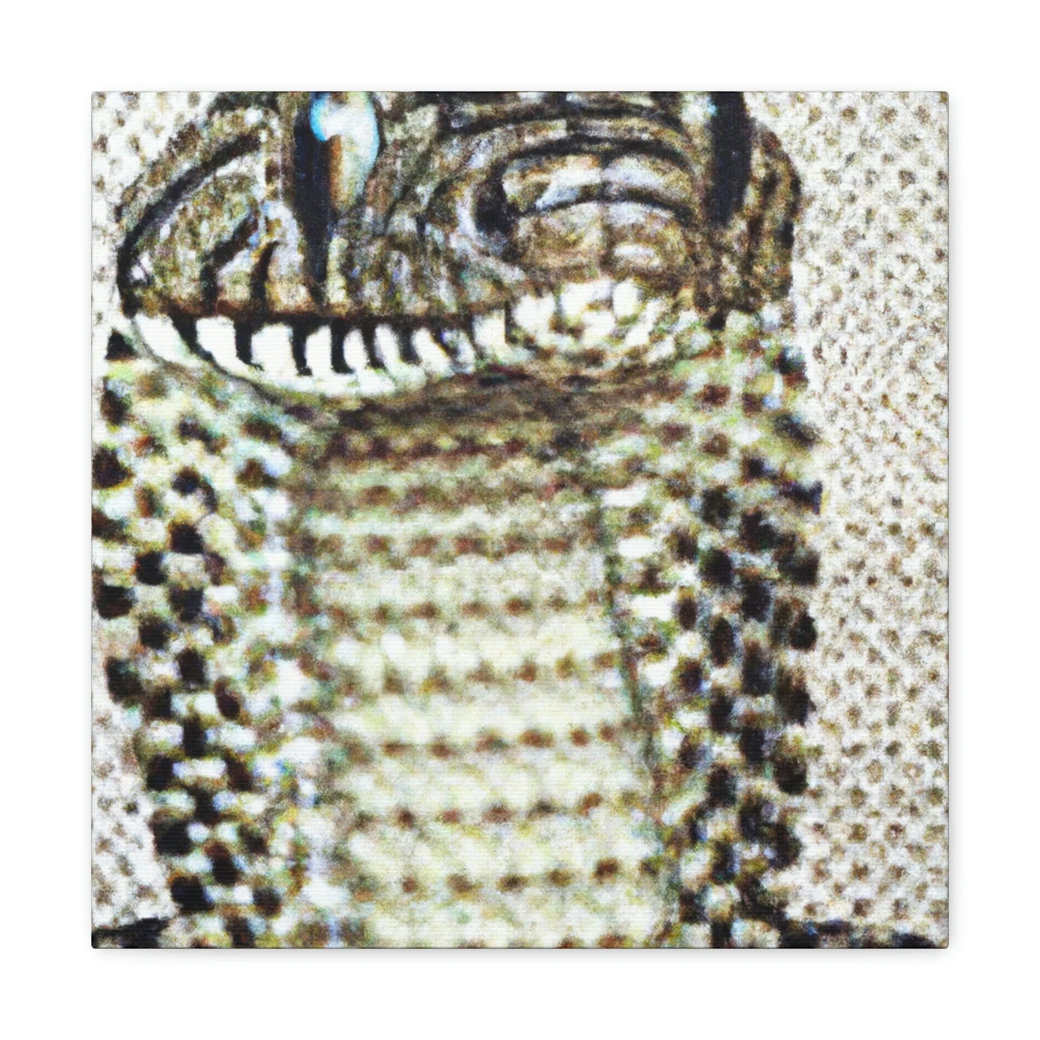 King Cobra Pointillism - Canvas - Walmart.com