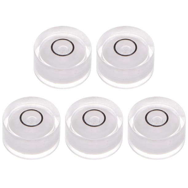 5 Packs Round Bubble Level 15x8mm Mini Circular Bullseye Spirit Levels ...