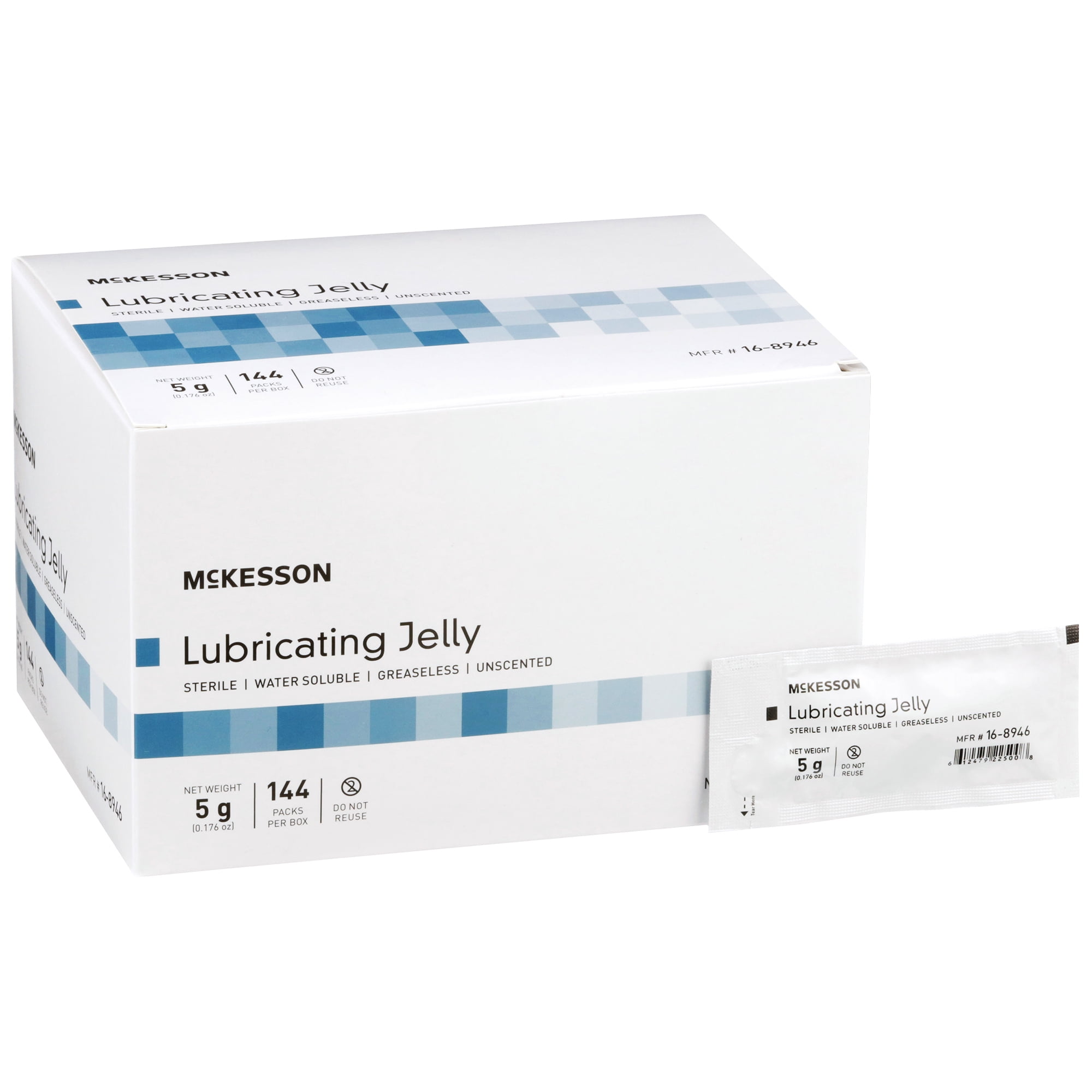 McKesson Lubricating Jelly, Sterile, Water-Soluble - Individual Packets ...