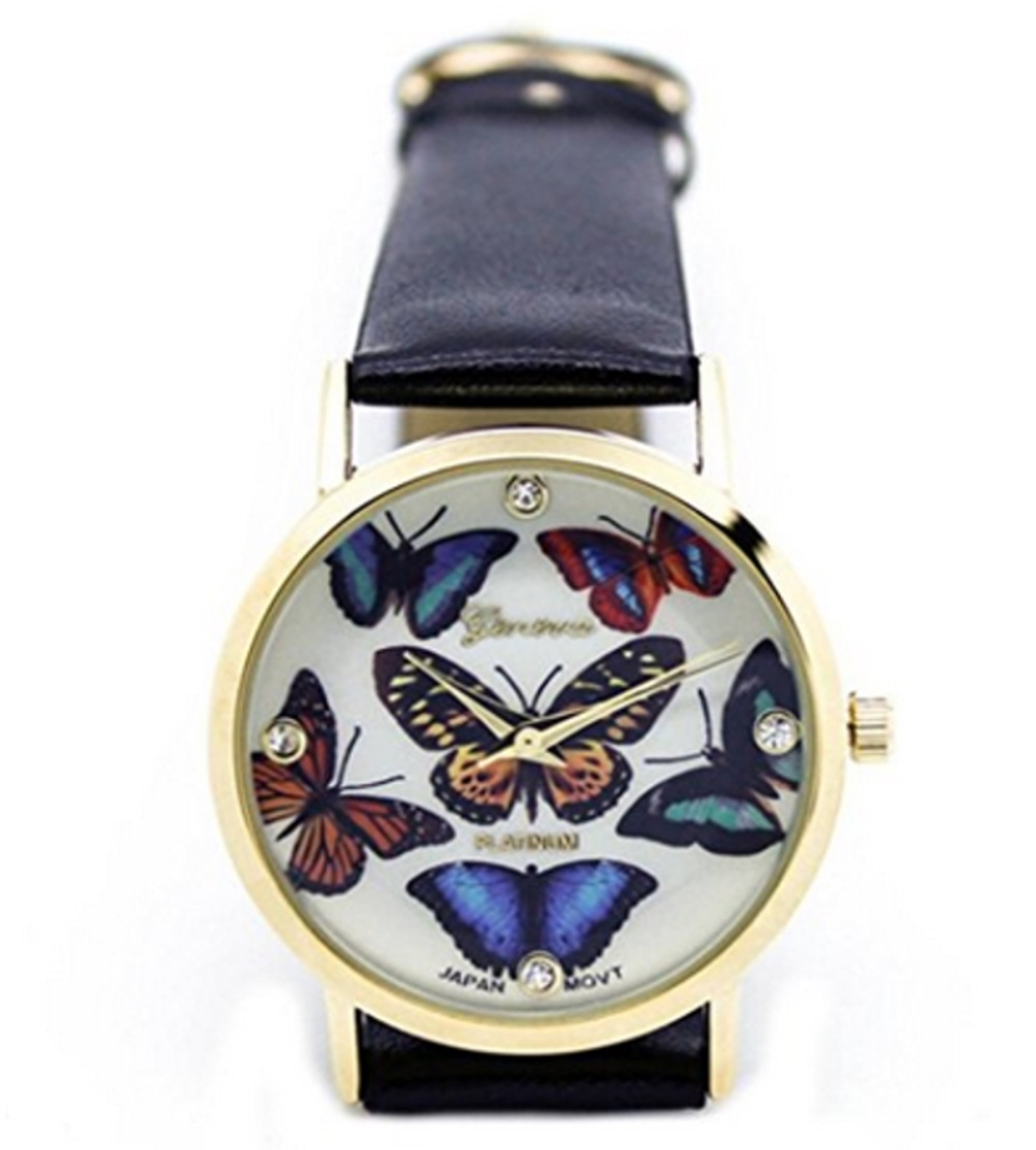 Multiple Butterfly Face Watch Japanese Movements Woman Watch-357 ...