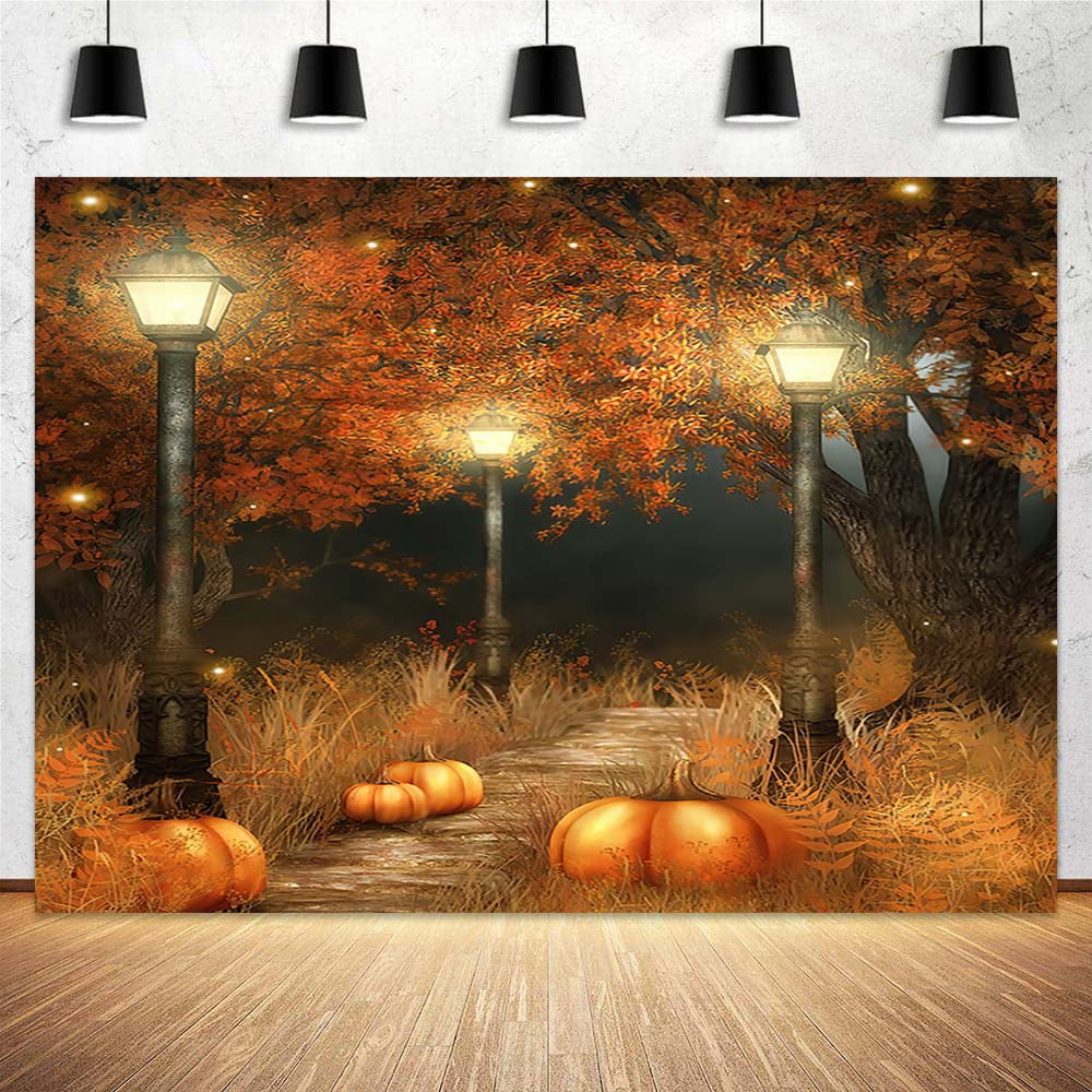 Fall Photography Background, 7X5Ft Autumn Harvest Pumpkin Party ...