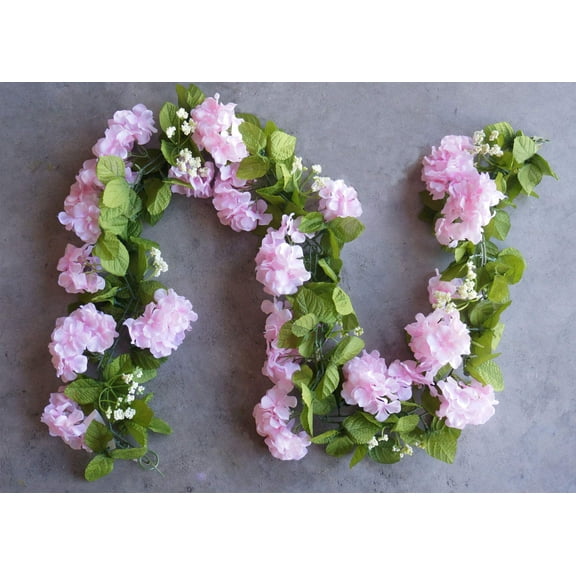 72" Rose and Hydrangea Garland - Walmart.com