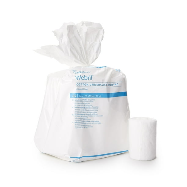 Webril Undercast Cotton Cast Padding, Nonsterile, 6 Inch x 4 Yard ...