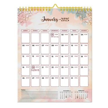 Low Vision Print Calendar- 2025 - Walmart.com