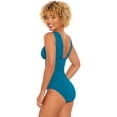 Time And Tru Womens And Womens Plus Plunge V Neck One Piece Swimsuit