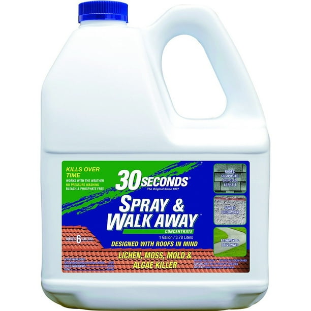 30 SECONDS Spray & Walk Away Concentrate Lichen, Moss, Mold & Algae ...