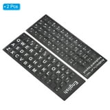 Uxcell English & Arabic Keyboard Stickers Universal Keyboard Cover ...