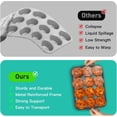 12 Cups Silicone Muffin Pans for Baking, Nonstick Cupcake Pan with ...