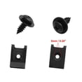 10 Sets Spring U-type Clips with Screws for Car Bumper Trim Fasteners ...