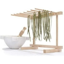Eppicotispai Natural Beechwood Collapsible Pasta Drying Rack, Wooden ...