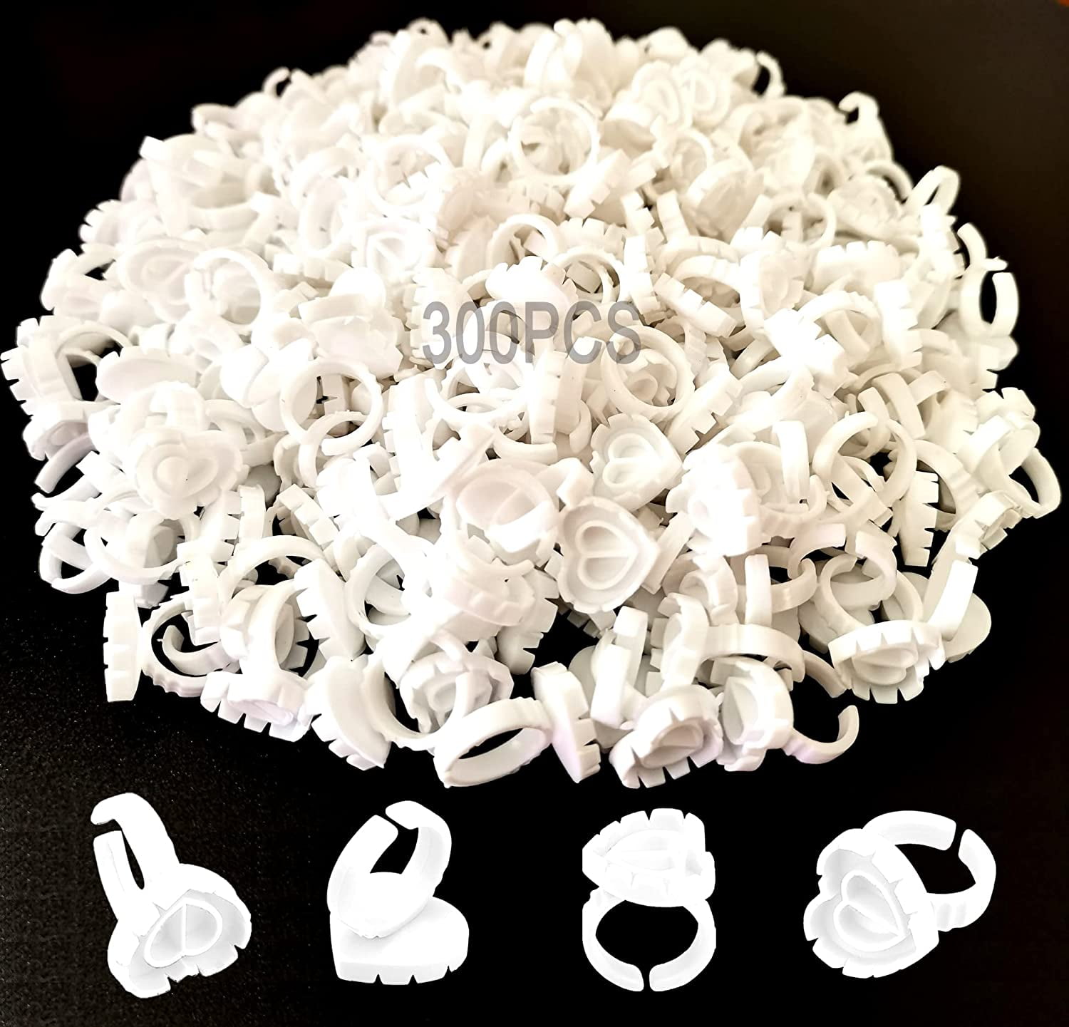 300 PCS Glue Rings for Eyelash Extension, Lash Glue Rings Smart Glue ...