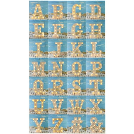 Remote Control Digital Letter Light Proposal Wedding Supplies Letter A ...
