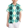 Boys Back to School Polo Shirt Short Sleeve Button Down Collared Shirts ...