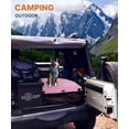 3 Inch Memory Foam Camping Mattress, Dual Layer Thick Sleeping Camp Pad ...