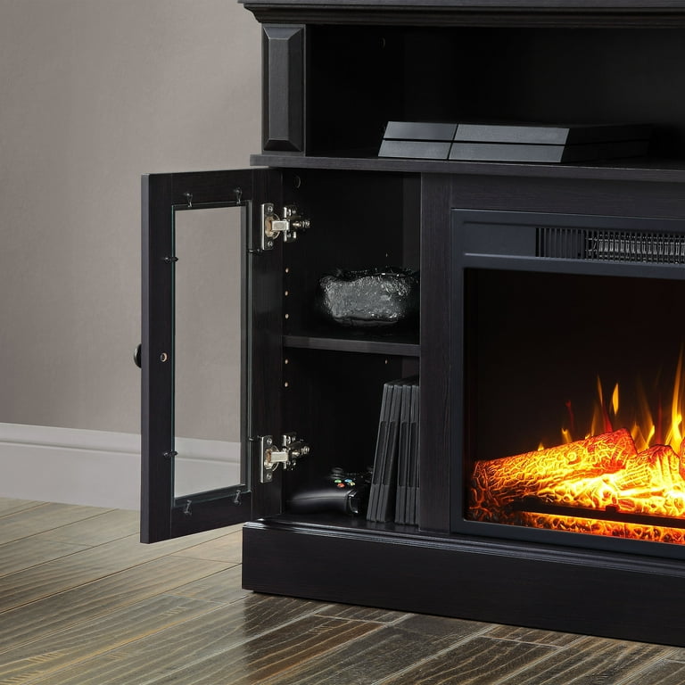 Whalen Barston Media Fireplace Console for TV s up to 55 Espresso Finish Walmart