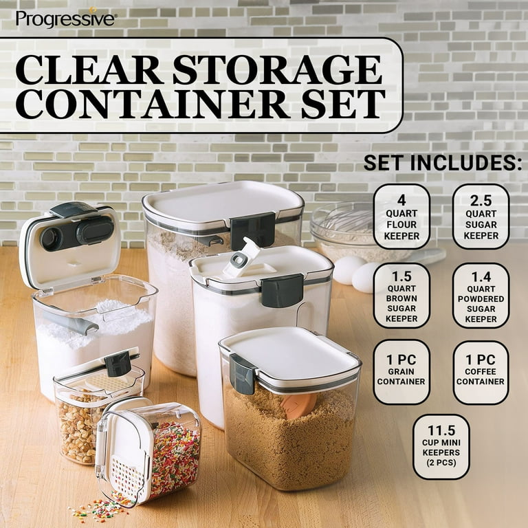 Progressive Food Storage Prokeeper+ Storage Containers Set Of 5 | King