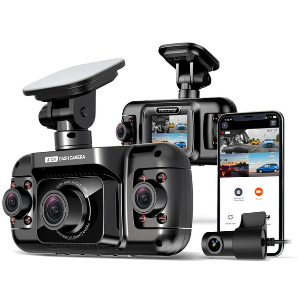 Rexing R4 4 Channel Dash Cam W/ All Around 1080p Resolution, Wi-Fi, and ...