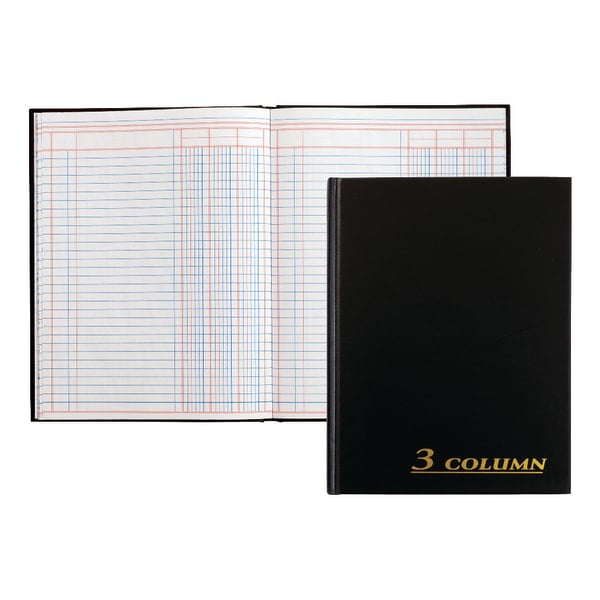Adams® 3-Column Account Book, 9 1/4" x 7", Black - Walmart.com