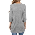 ShomPort Tunic Tops for Women Ribbed Knit Sweaters with Pockets 3/4 ...