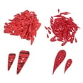 100PCS Wooden Carrot Nose Button with 2 Holes for Festival Gift Cards ...
