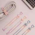 Mosey 6Pcs Cable Ties Elastic Compact Size Charging Cable Organizer ...