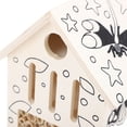 Wooden Bee House Tube Bee Hotel Hanging Safe Solitary Hive Mason ...