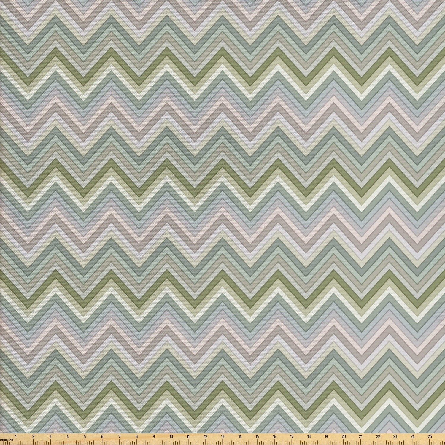 Muted Colors Fabric by the Yard Upholstery, Horizontally Aligned ...