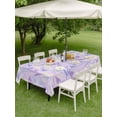 Abstractions Floral Rectangle Outdoor Tablecloth with Umbrella Hole ...