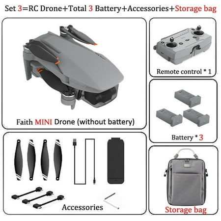 Cfly Faith Mini Rc Drone Professional Brushless Gimbal 4k Digital Image ...