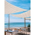 Brown Turquoise Sun Shade Sail 14'X18' Vintage Minimalist Light Brown ...