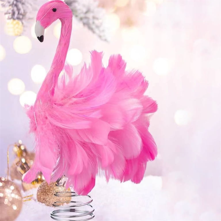 Flamingo Christmas Tree Topper