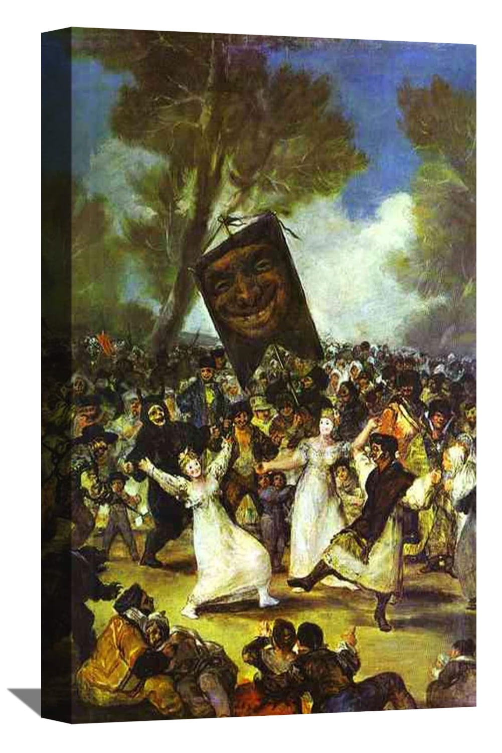 Francisco Goya Painting Art Print The Burial Of The Sardine Canvas Art Print Frame Wall Art ...