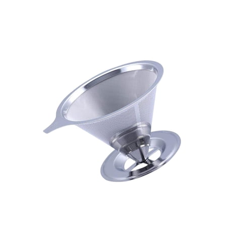 Stainless Steel Permanent Coffee Filter Paperless Permanent Coffee Mesh ...